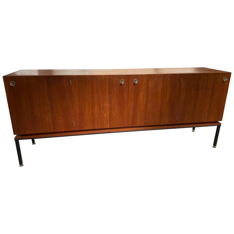 Sideboard with 3 Cupboards - Alain Richard, 1960 For Sale at 1stDibs