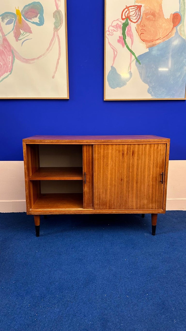 Sideboard with Two Sliding Doors from the 60's For Sale at 1stDibs
