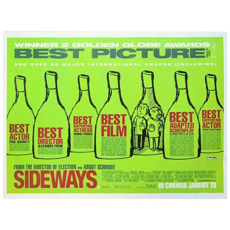 "Sideways" Film Poster, 2004 at 1stDibs