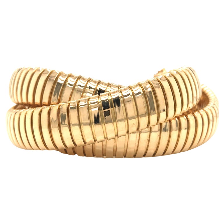 Sidney Garber 18K Yellow Gold Rolling Interlinked Bracelet at 1stDibs