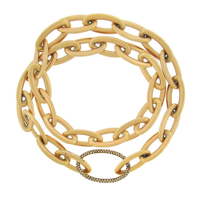 Sidney Garber Rose Gold Tivoli Necklace at 1stDibs | sidney garber necklace