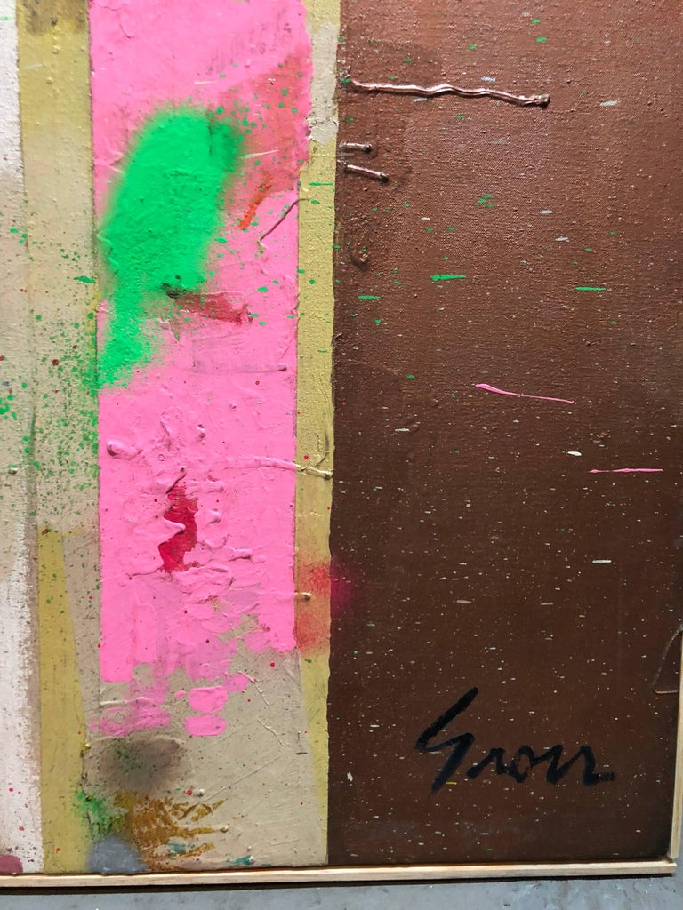 Sidney Gross - Large New York School Abstract Expressionist MIxed Media ...