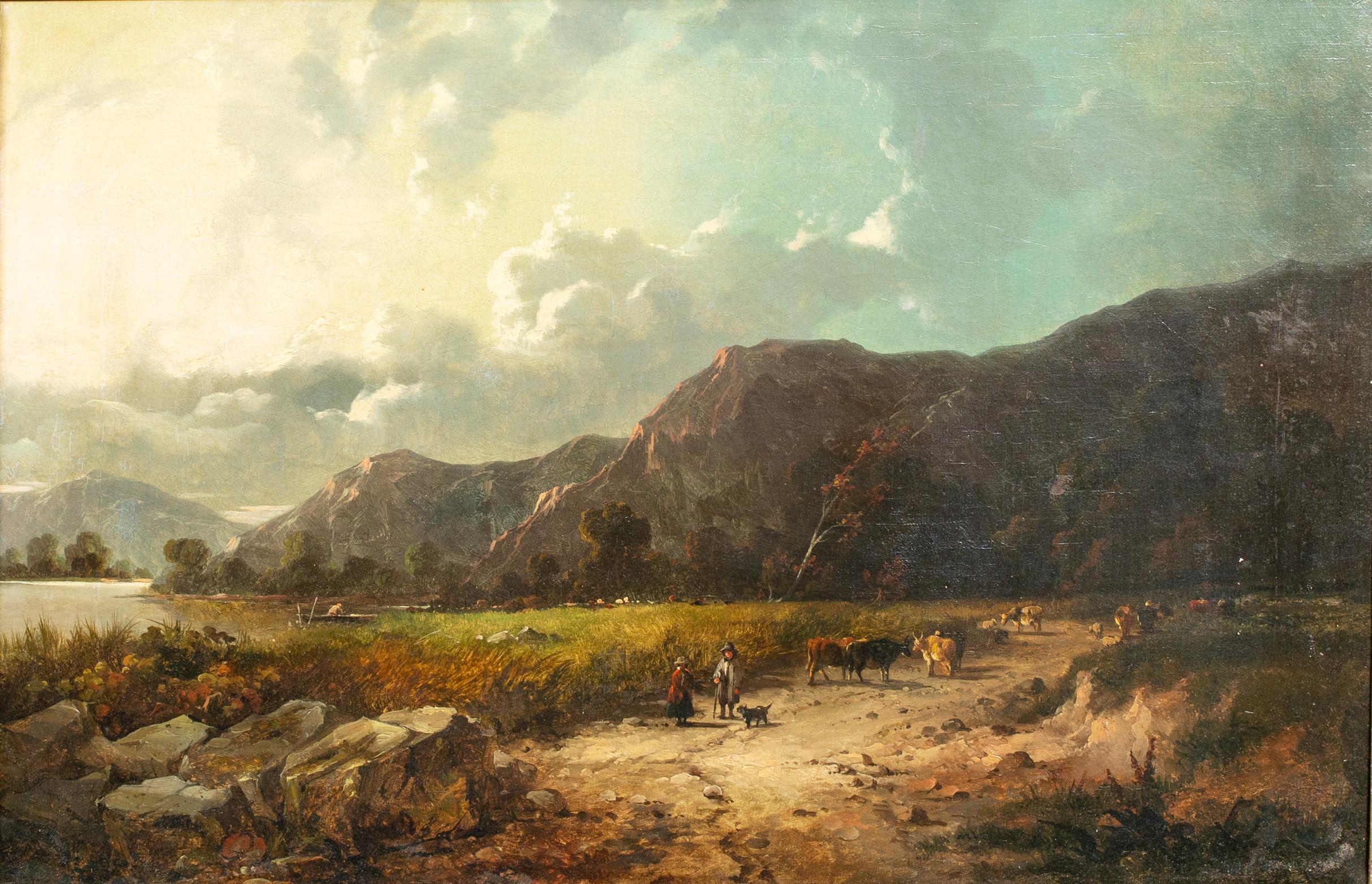 Sidney Richard Percy - Sidney Richard Percy Welsh Landscape, Oil ...