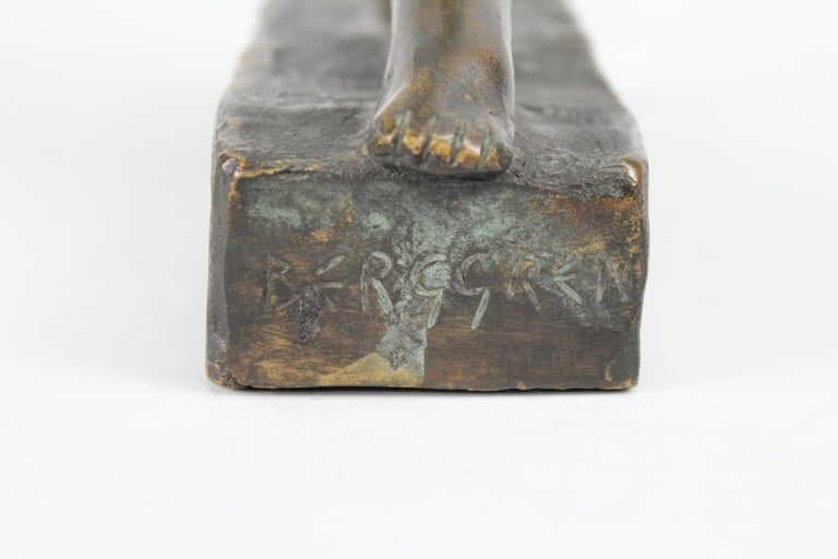 Sigge Berggren Mid-Century Swedish Bronze Nude Ballerina Sculpture For ...