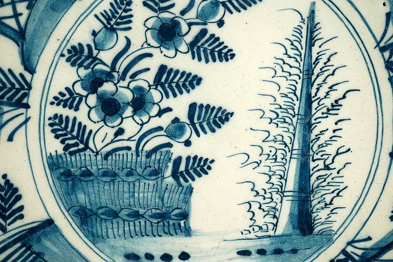 Sign by Jan Jansz Van Der Laen, Late-17th-century, Faience Delft Round ...