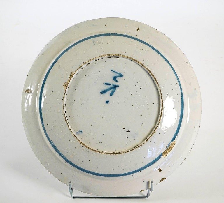 Sign by Jan Jansz Van Der Laen, Late-17th-century, Faience Delft Round ...