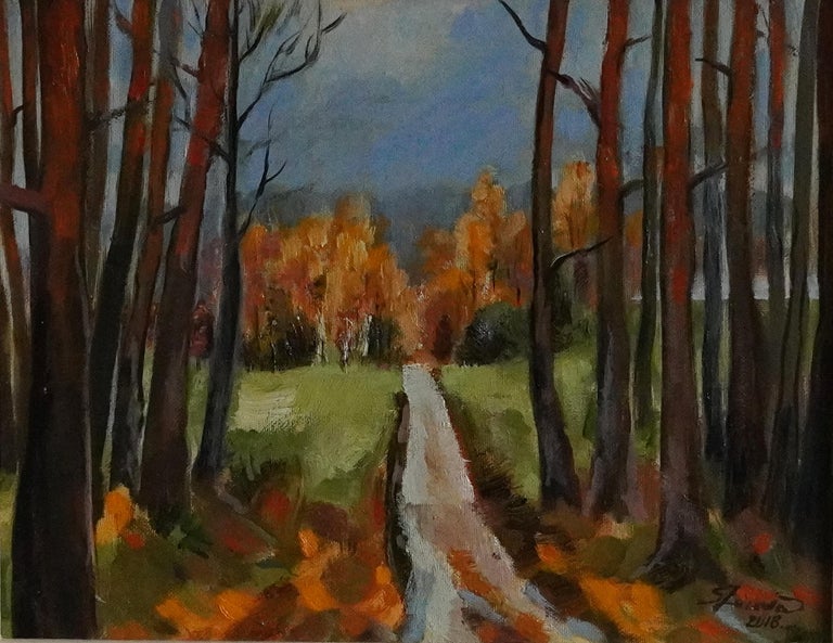 Signe Zusevica - River - landscape autumnal still life artwork ...