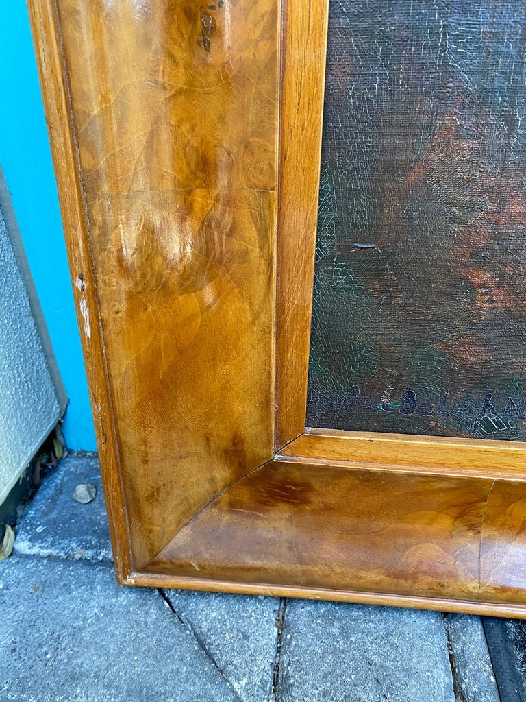 Signed 20th Century Hungarian Equestrian Portrait Oil Painting by ...