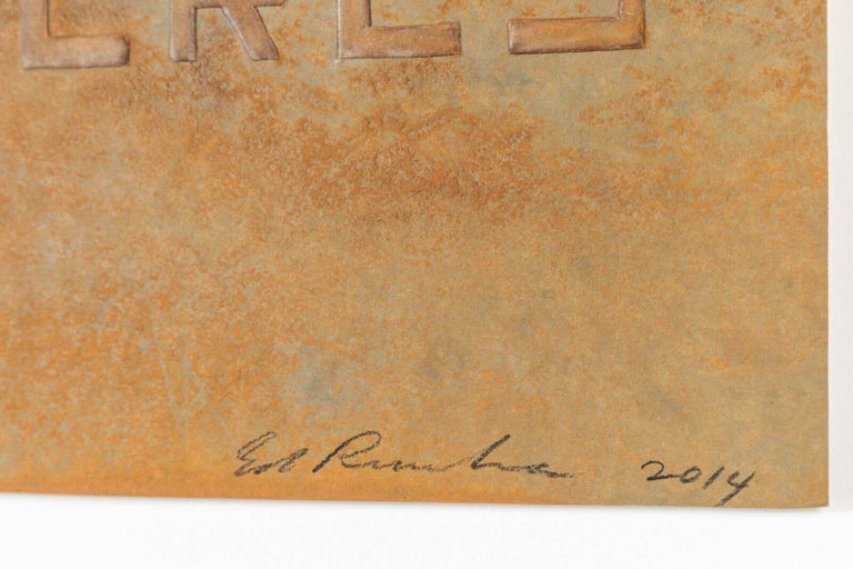 Signed and Numbered, Embossed, Ed Ruscha Lithograph For Sale at 1stDibs