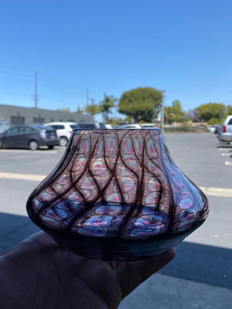 Signed Art Glass Vase, 1997 at 1stDibs