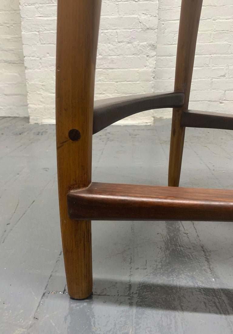 Signed Arthur Espenet Carpenter Rawhide Stool For Sale at 1stDibs