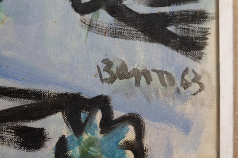 Signed Ben Benn, 'Dinner Flowers'. Oil on Canvas, circa 1963 For Sale ...