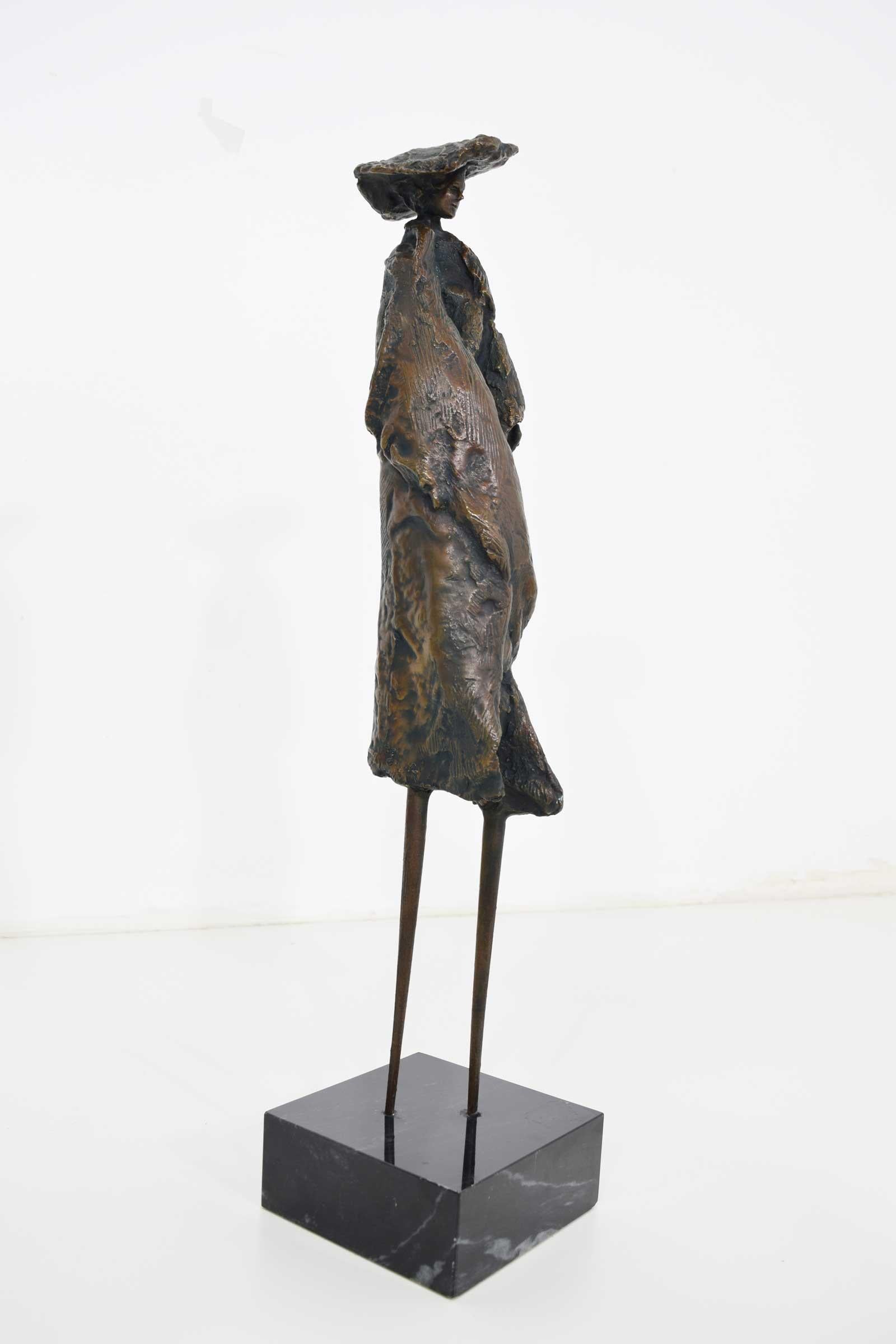 Signed Bronze Figure Sculpture For Sale at 1stDibs