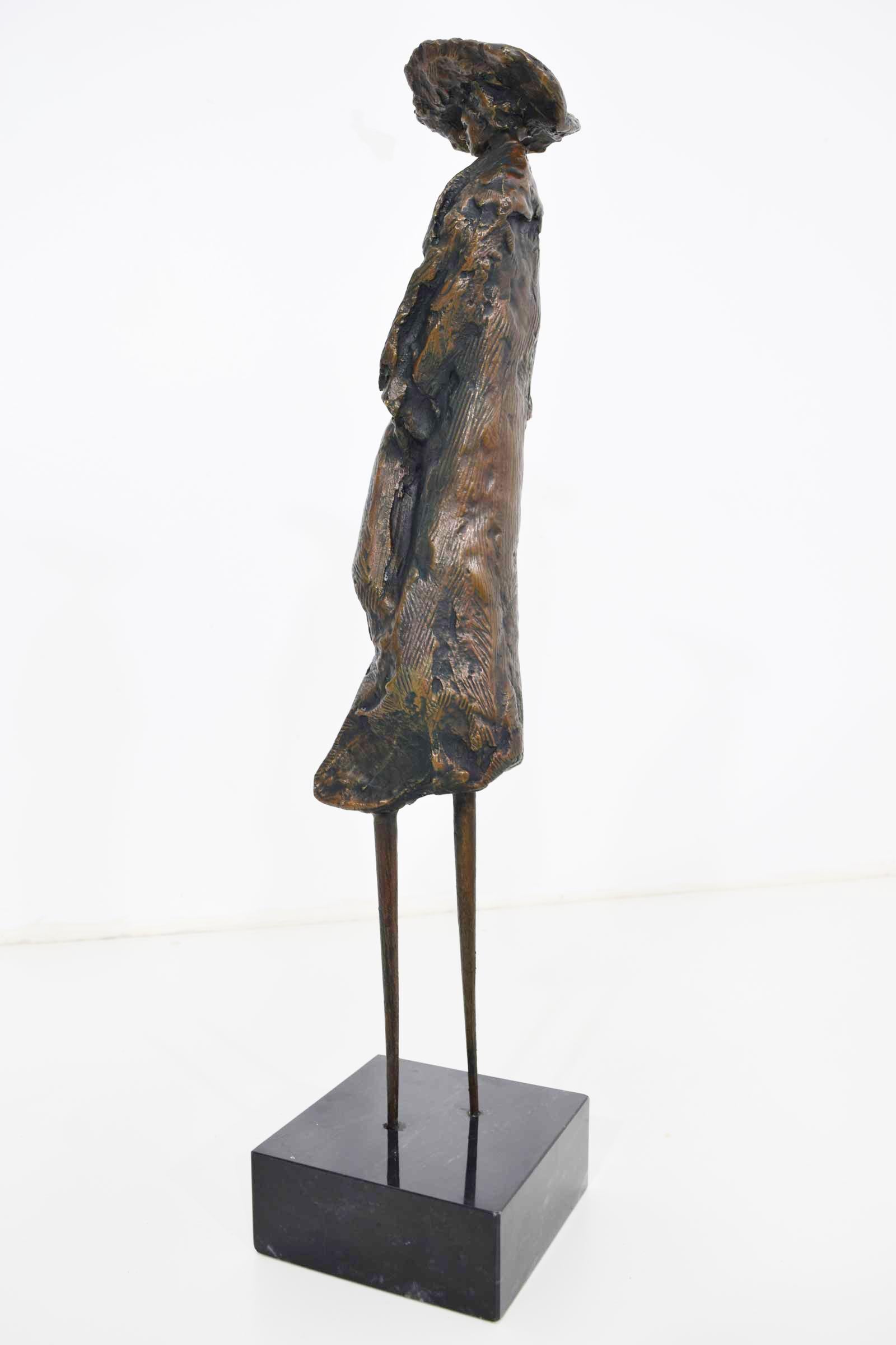 Signed Bronze Figure Sculpture For Sale at 1stDibs