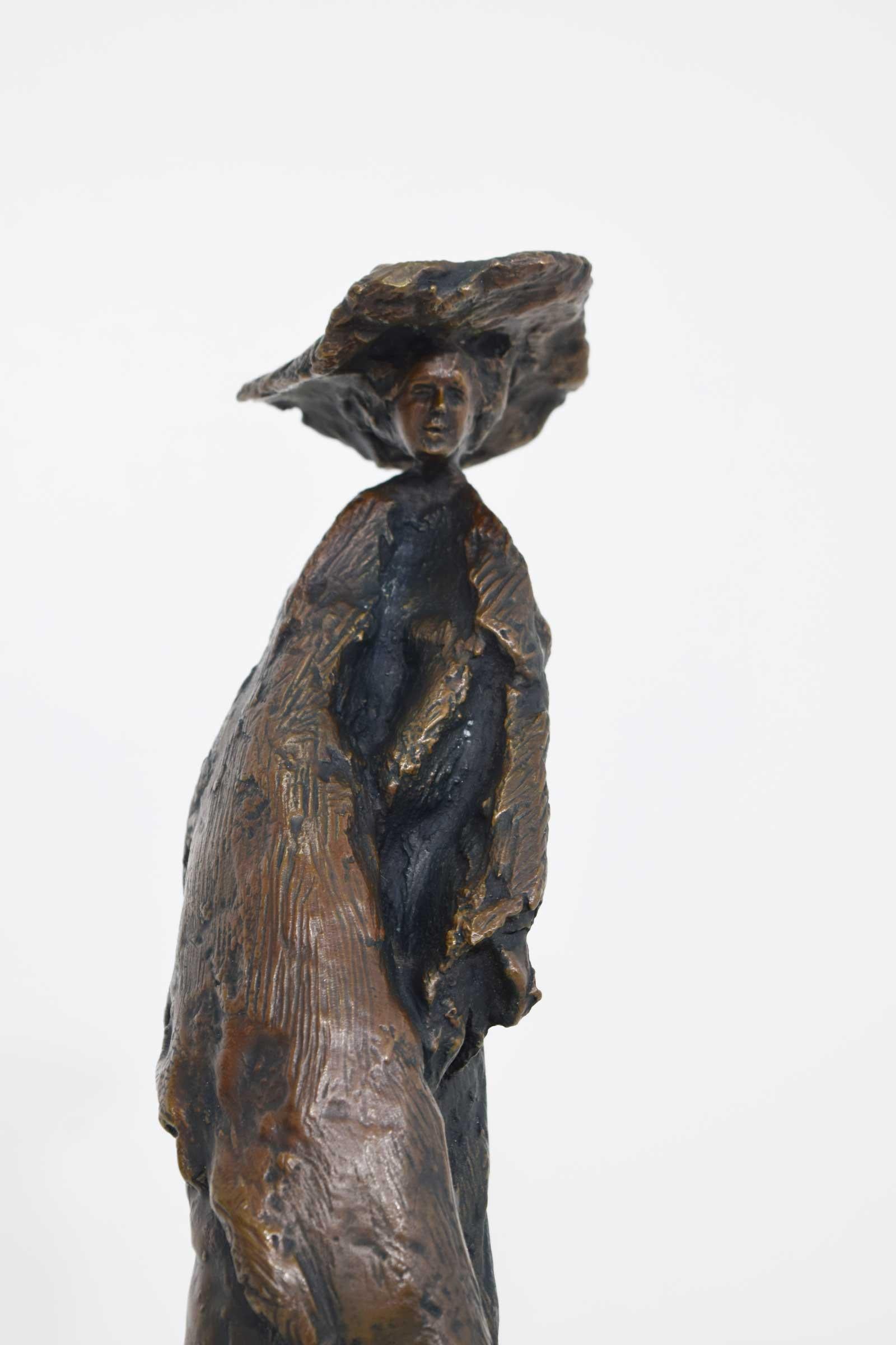 Signed Bronze Figure Sculpture For Sale at 1stDibs