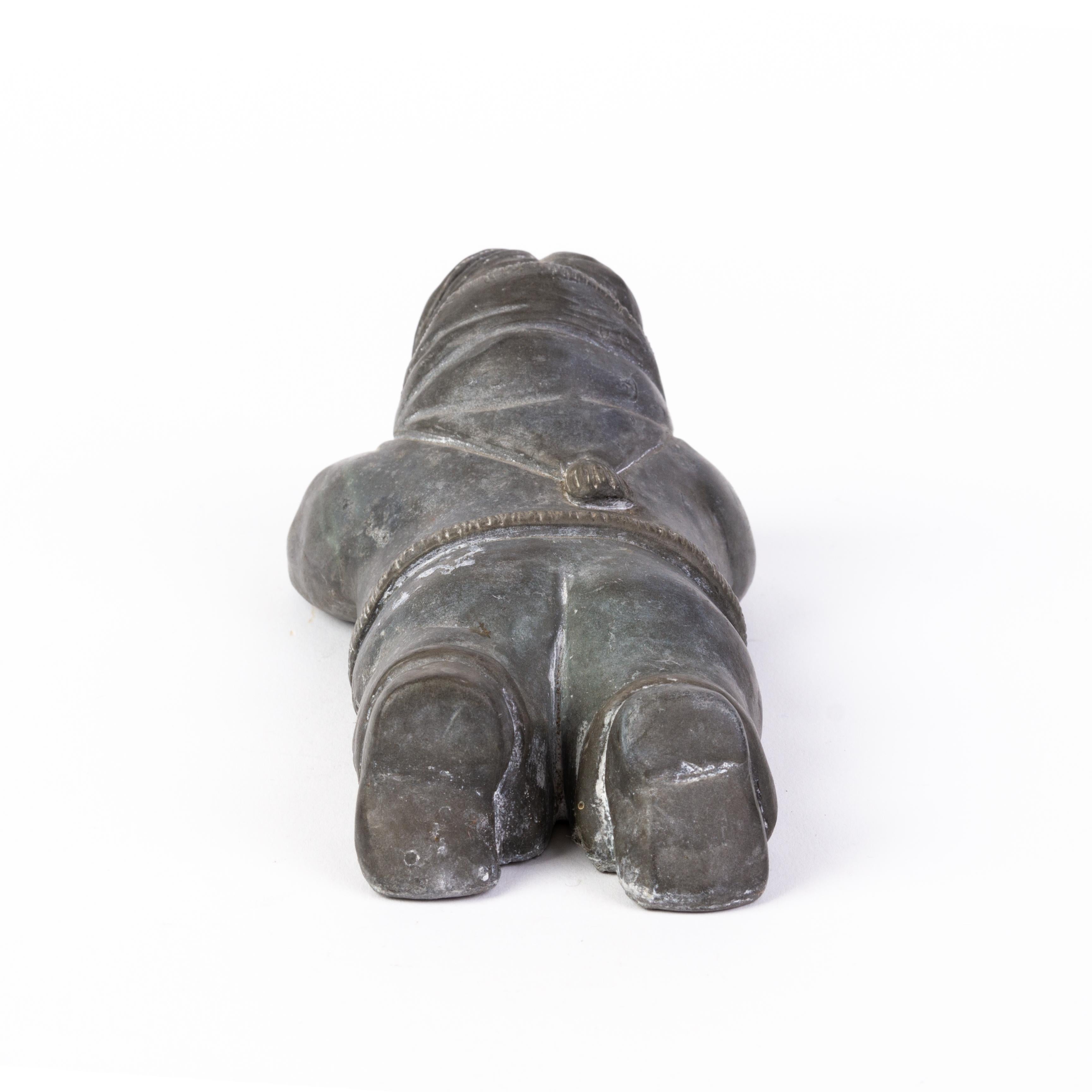 Signed Canadian Inuit Hardstone Sculpture Carving For Sale at 1stDibs
