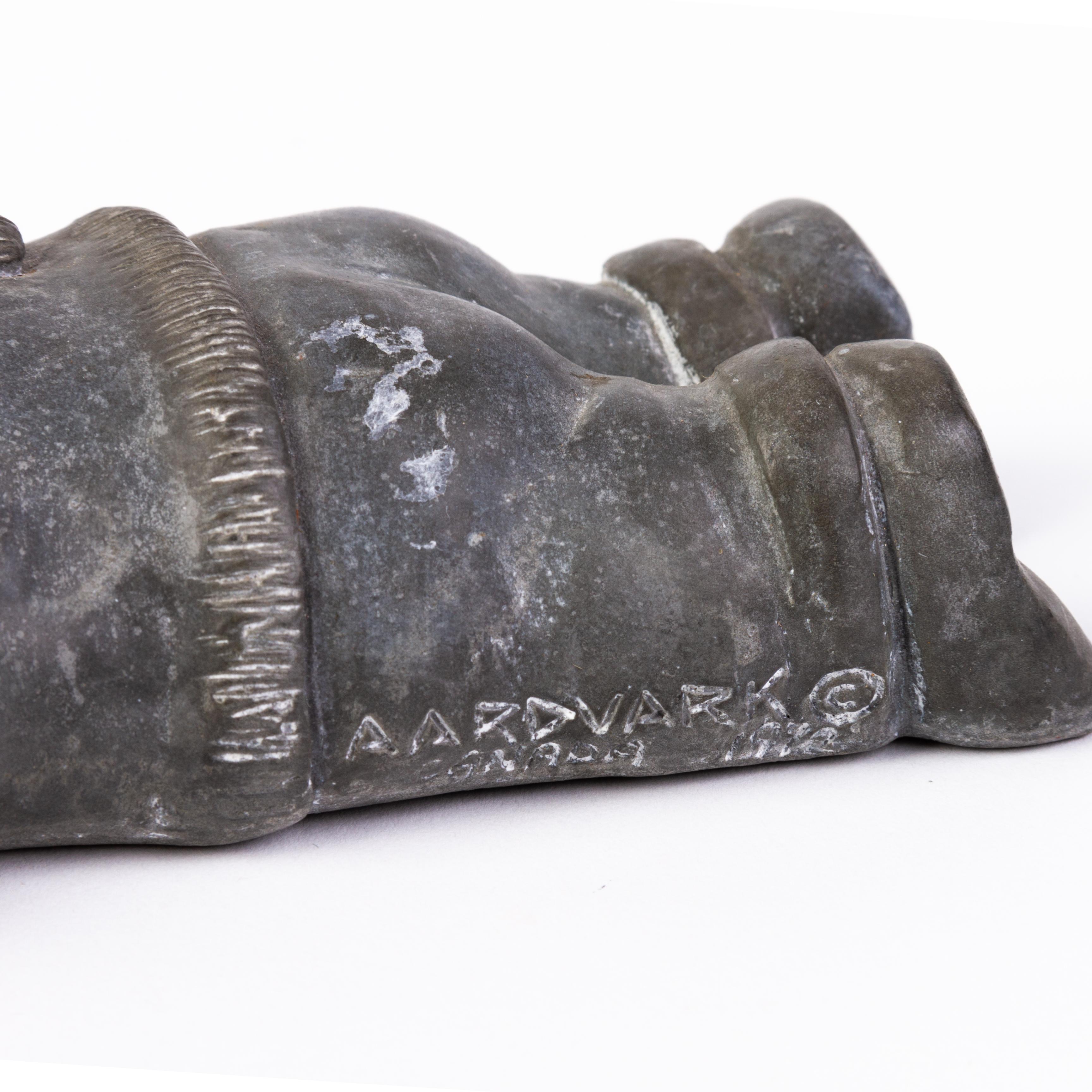 Signed Canadian Inuit Hardstone Sculpture Carving For Sale at 1stDibs