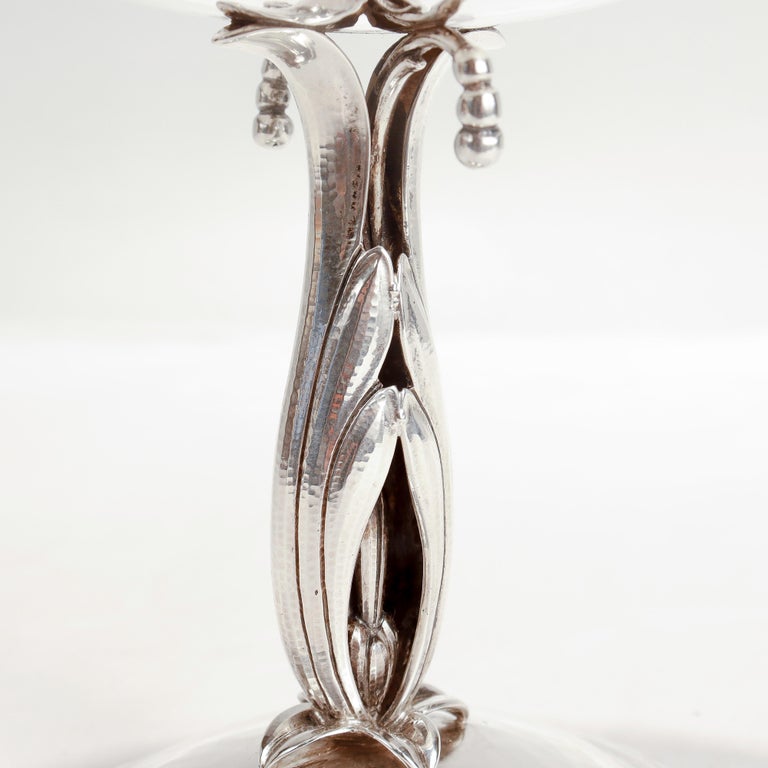 Signed Chicago Arts and Crafts Hand-Hammered Compote or Tazza by ...