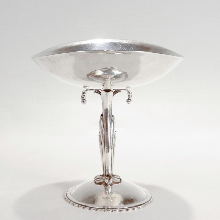 Signed Chicago Arts and Crafts Hand-Hammered Compote or Tazza by ...