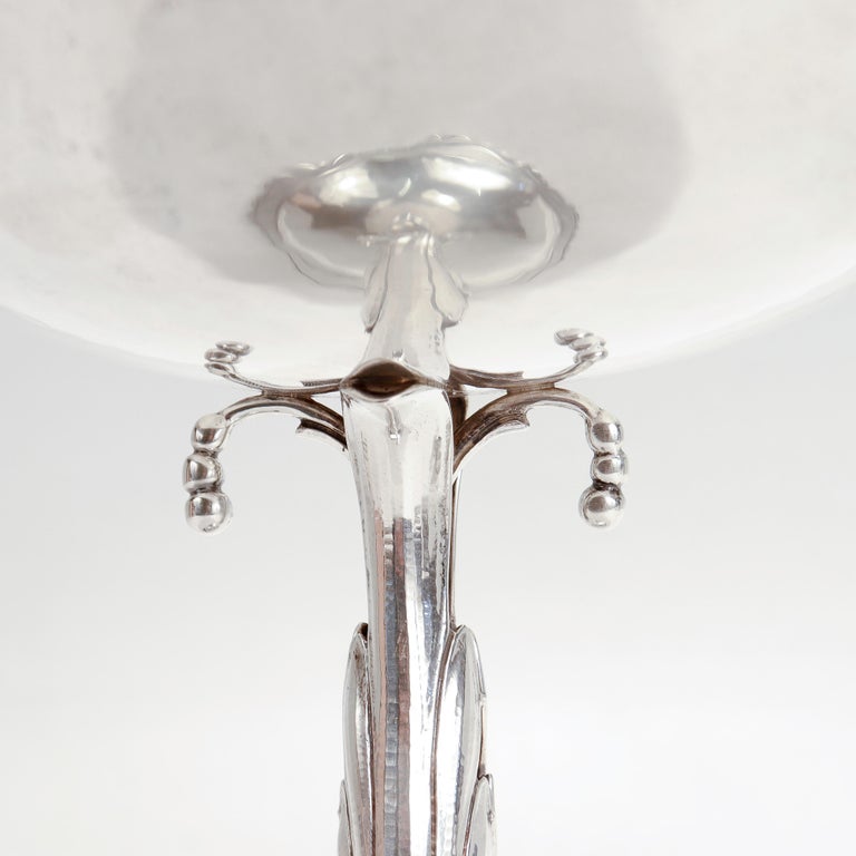 Signed Chicago Arts and Crafts Hand-Hammered Compote or Tazza by ...