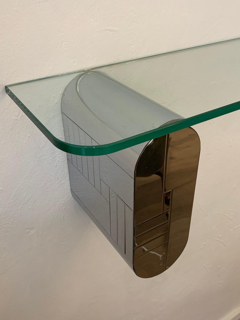 Signed Cityscape Wall Hanging Console by Paul Evans for Directional at ...