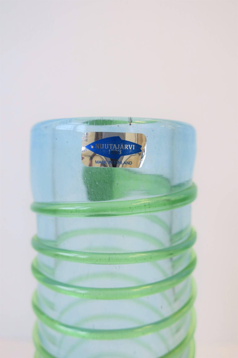 Signed Finnish Art Glass Vase at 1stDibs | signed glass vase, finland ...