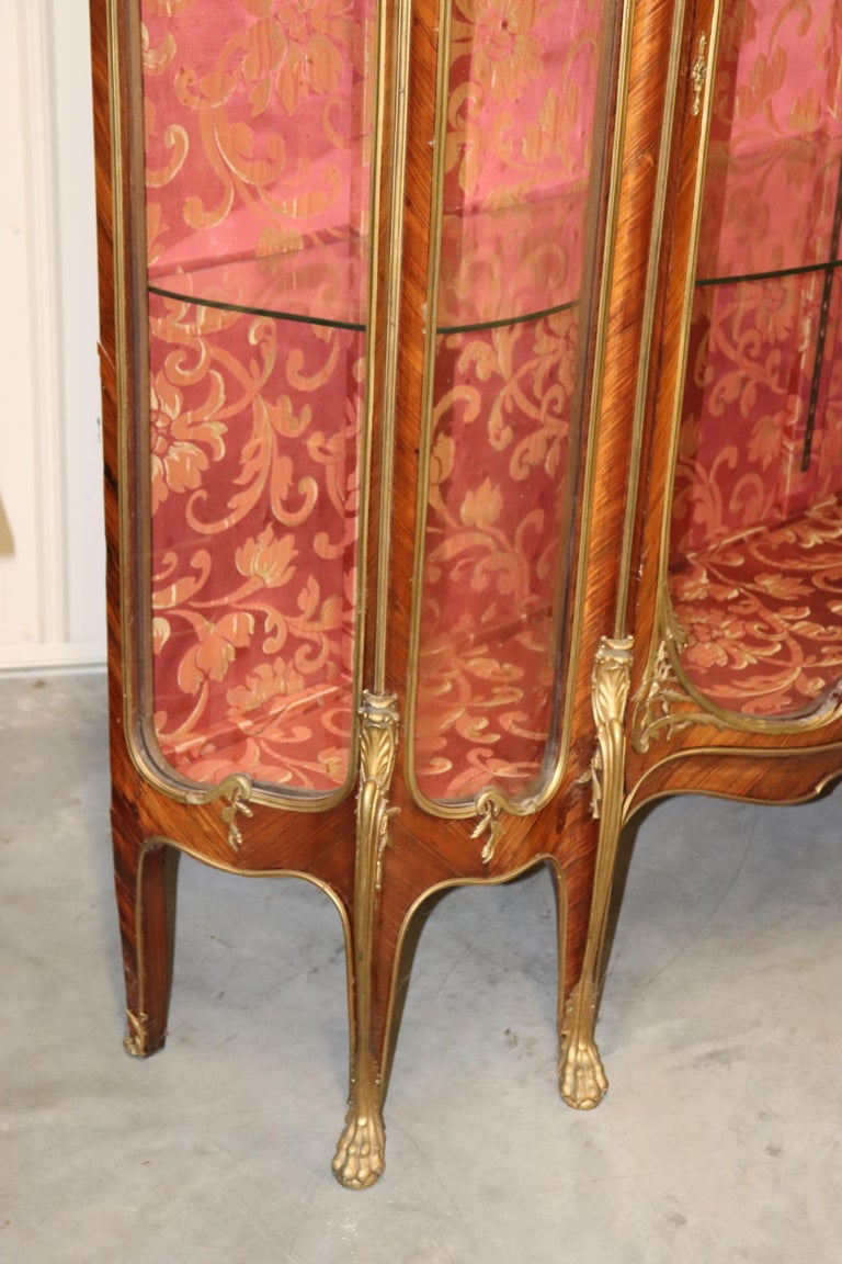 Signed Francois Linke Bronze Mounted Louis XV Kingwood Vitrine China ...