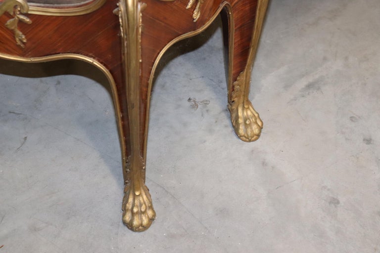 Signed Francois Linke Bronze Mounted Louis XV Kingwood Vitrine China ...