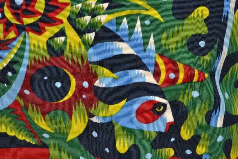 Signed French Jean Picart Le Doux Woven Wool Tapestry Mid-Century ...