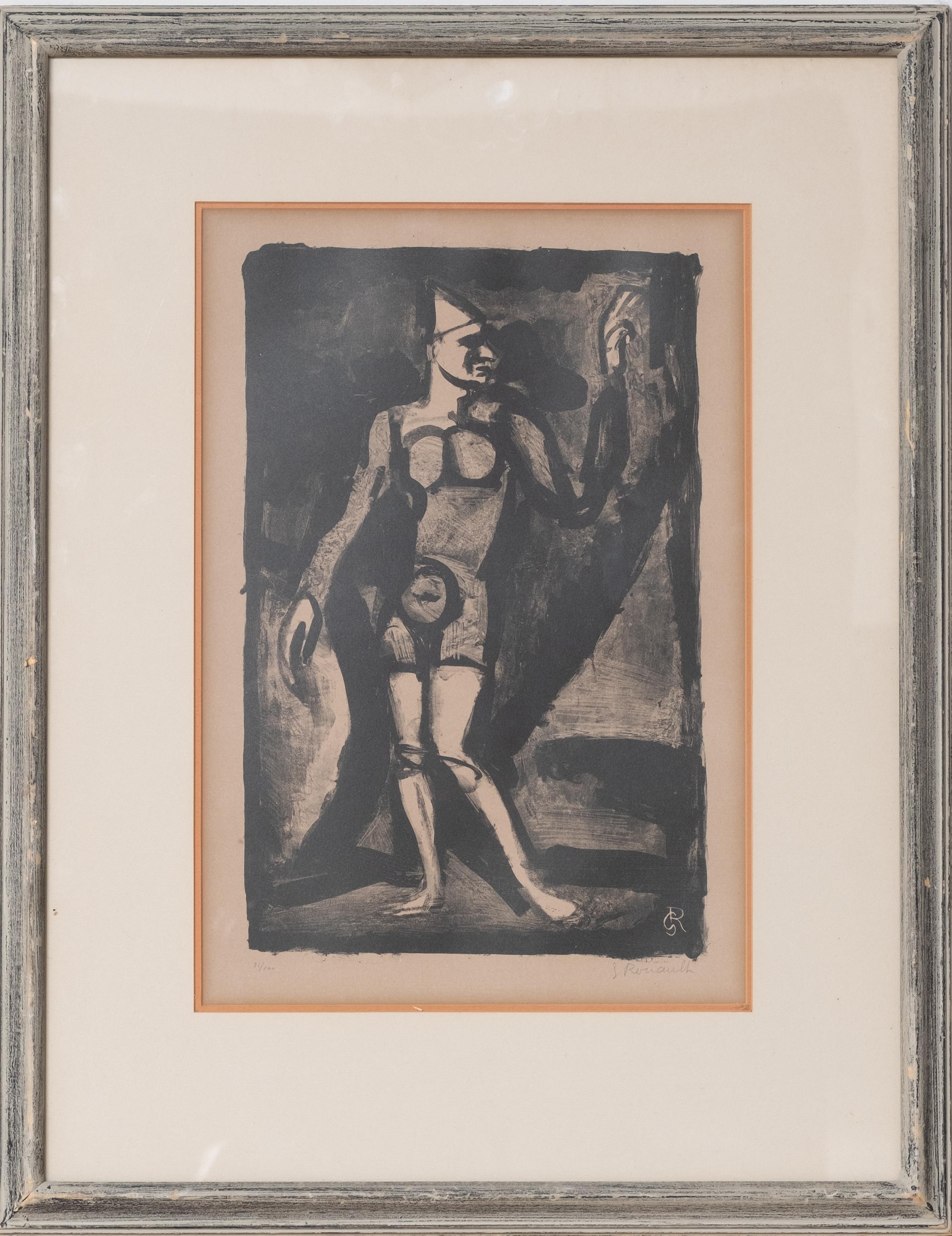 Signed Georges Rouault, 'Le Pitre', 1926. Lithograph on Paper For Sale ...
