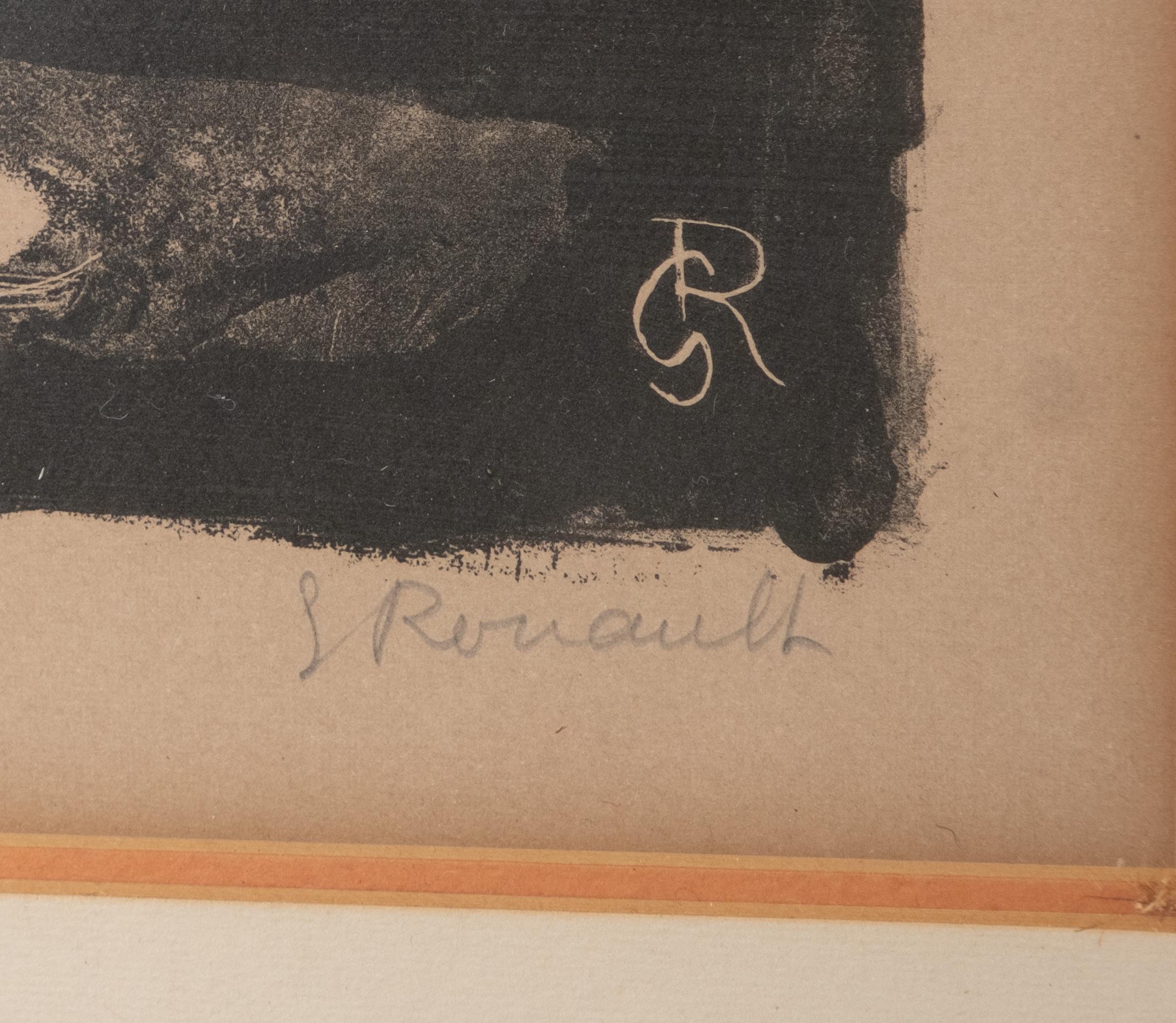 Signed Georges Rouault, 'Le Pitre', 1926. Lithograph on Paper For Sale ...