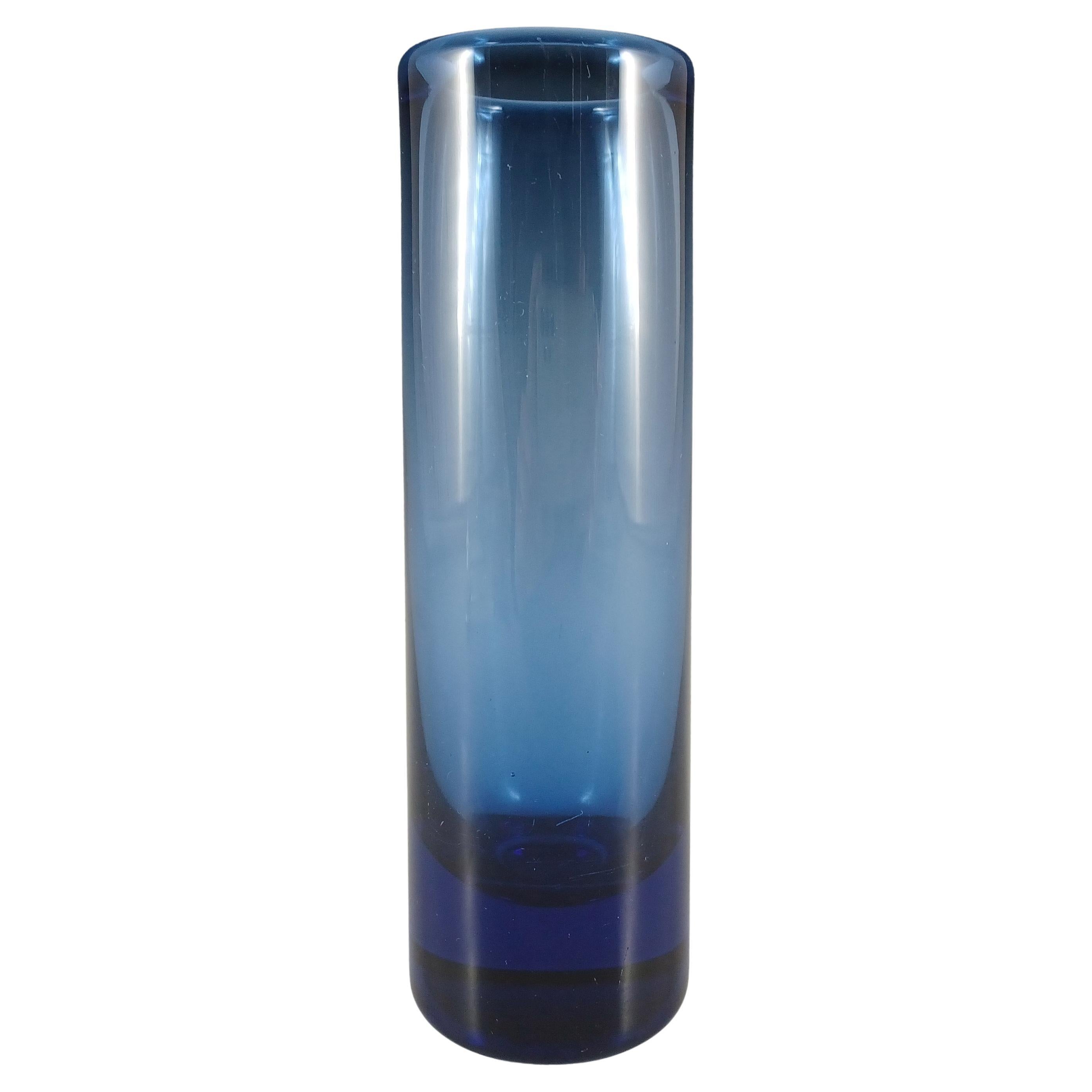 Blue Danish Holmgaard Glass by Per Lütken made in 1962, signed For Sale ...