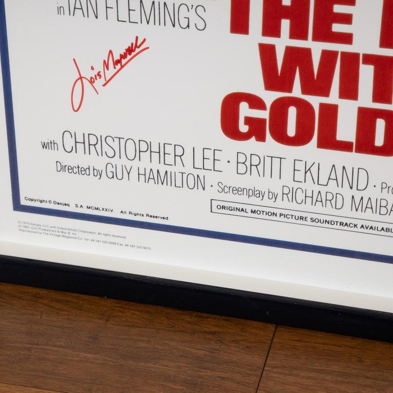 Signed James Bond 'Man with the Golden Gun' Later Print For Sale at 1stDibs