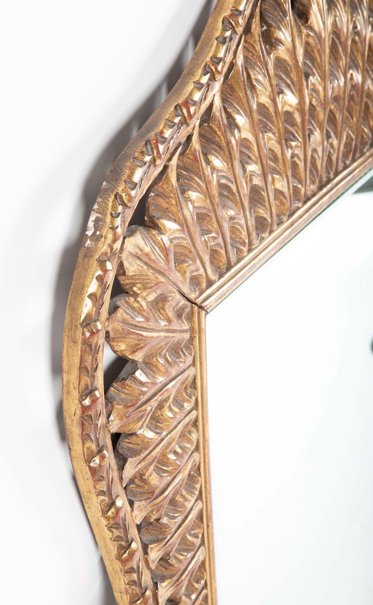 Signed Jansen Carved Gilt Feather Fantasy Mirror For Sale at 1stDibs ...