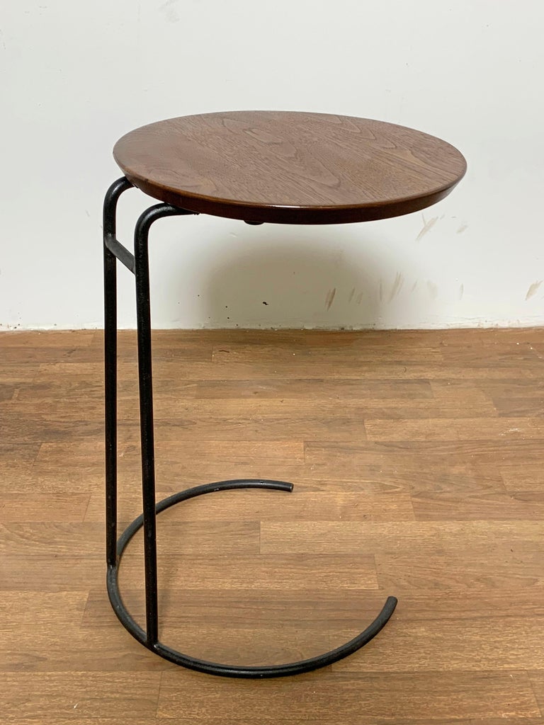 Signed Jens Risom T710 Side Table in Walnut and Steel circa 1950s For ...