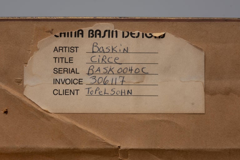 Signed Leonard Baskin Mixed Media Original Painting For Sale at 1stDibs