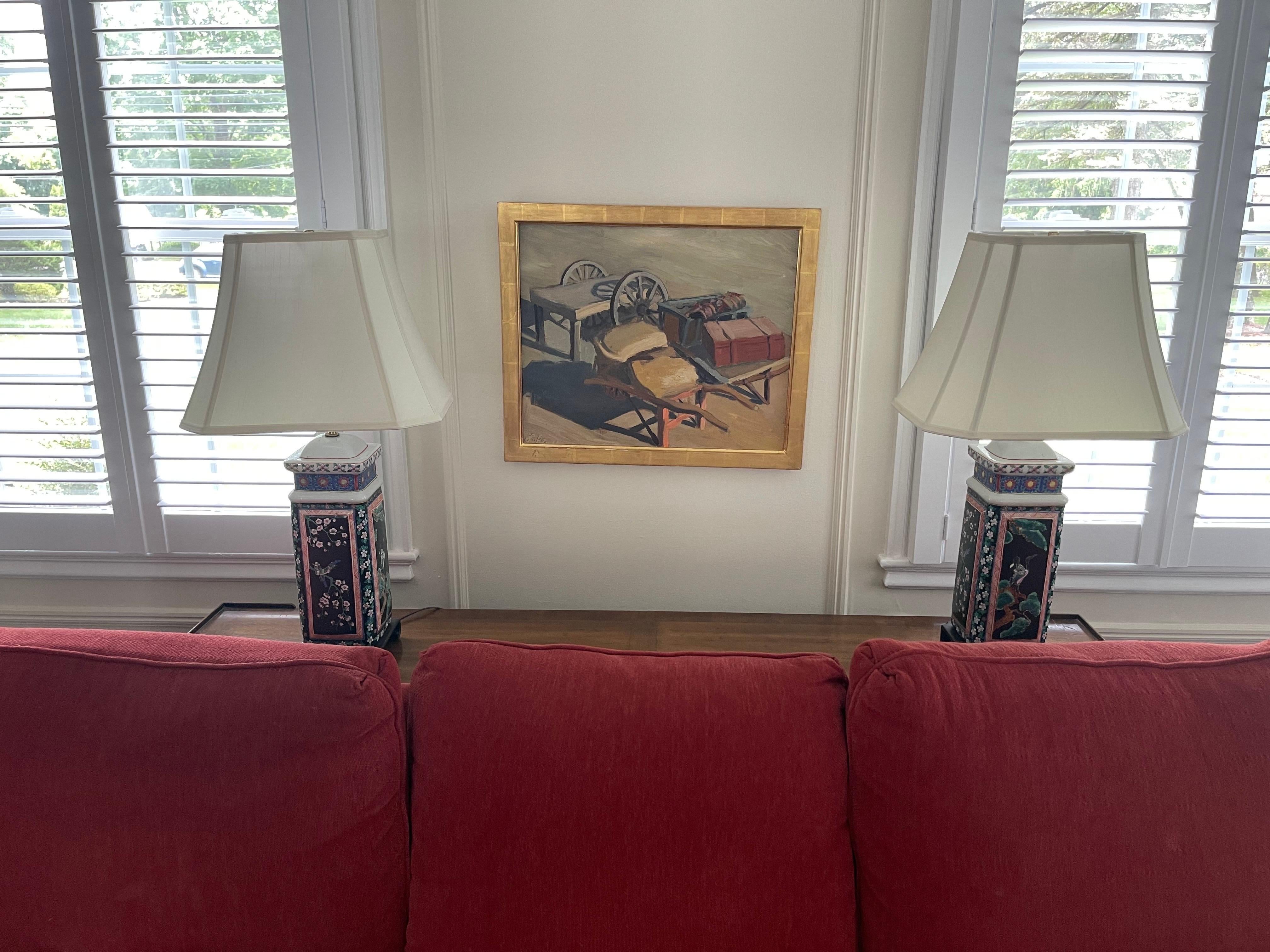 Signed Luke Randall Original Oil Painting 1997 From the Set of Amistad ...