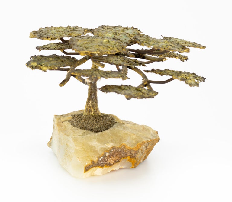 Signed Mario Jason Mid Century Bronze Cypress Tree Sculpture For Sale ...
