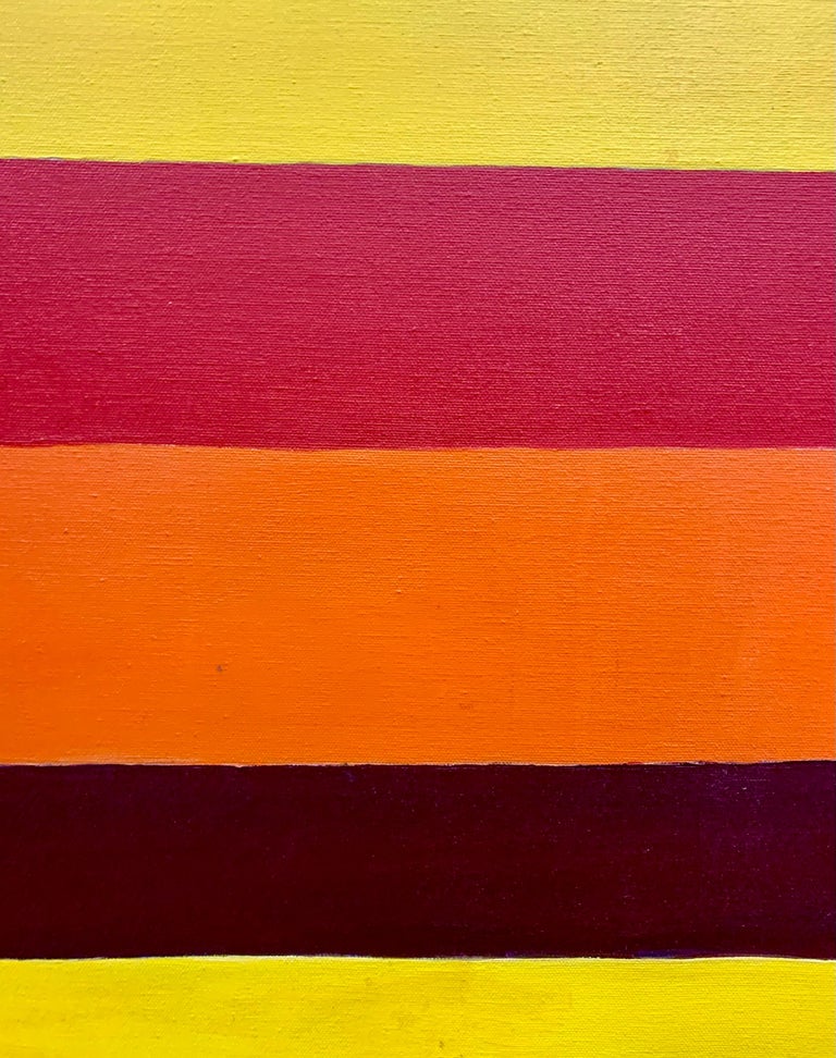 Signed Mid Century Abstract Geometric Painting Primary Colors at ...