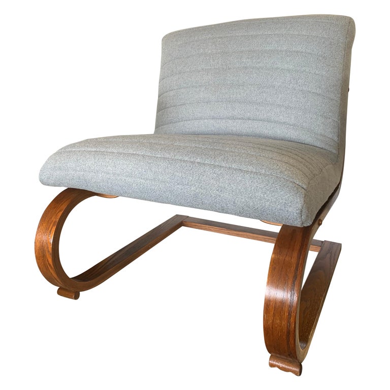 Signed Mid-Century Modern Sculptural Bentwood Lounge Chair by Charlton ...