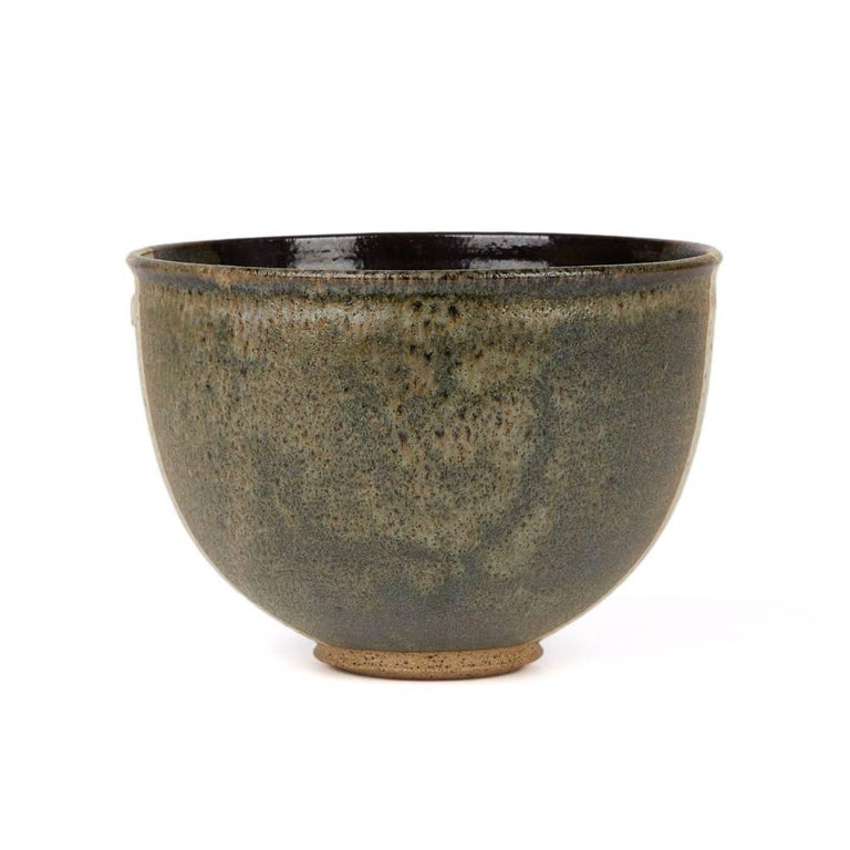 Signed Monochrome Stripe Design Studio Pottery Bowl, 20th Century at ...