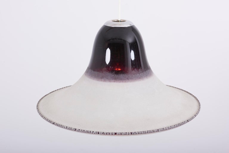 Signed Murano Glass Pendant Lamp by Alfredo Barbini, Italy, 1970s at ...