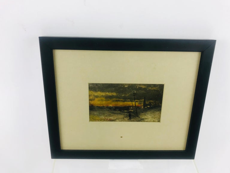 Signed Oil on Board by Listed Artist Frank Myers Boggs at 1stDibs