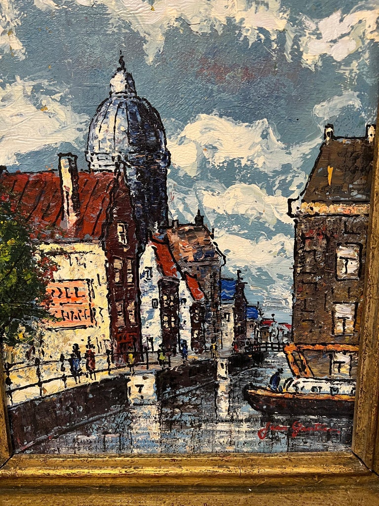 Signed Oil on Canvas by French Artist Jean Hubert Gautier For Sale at ...
