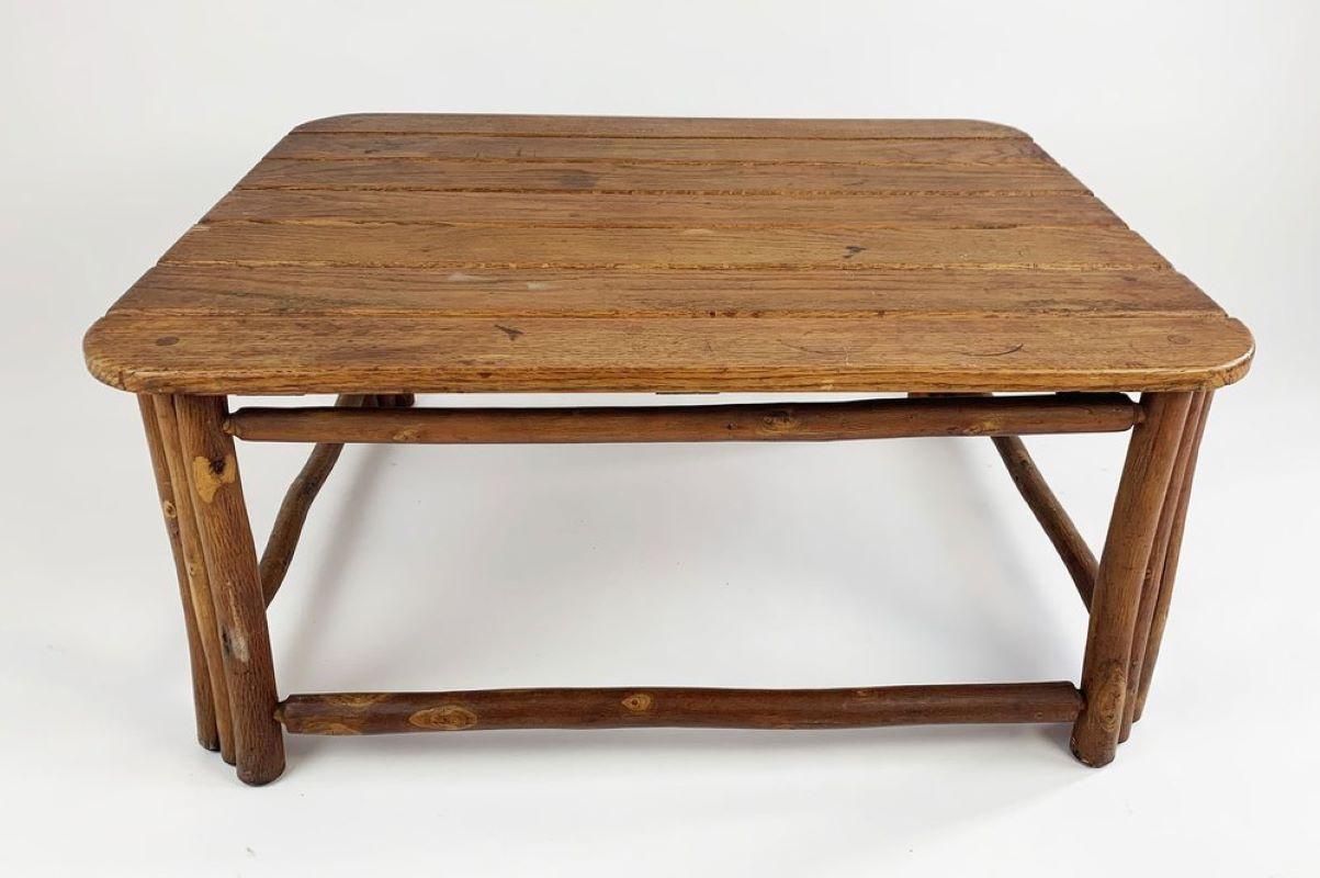 Signed Old Hickory Coffee Table For Sale at 1stDibs | table around a pole