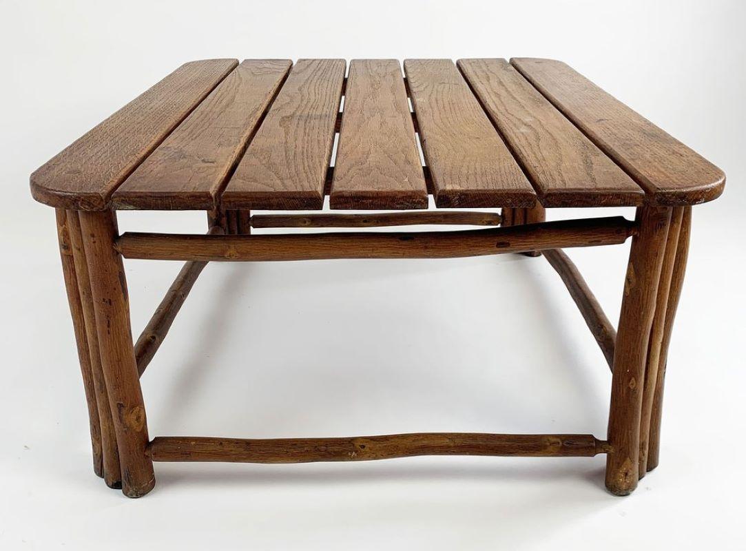 Signed Old Hickory Coffee Table For Sale at 1stDibs | table around a pole