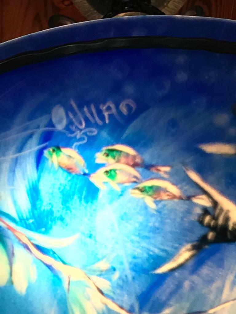 Signed Original Ulla Darni "Aquatic" Chandelier at 1stDibs