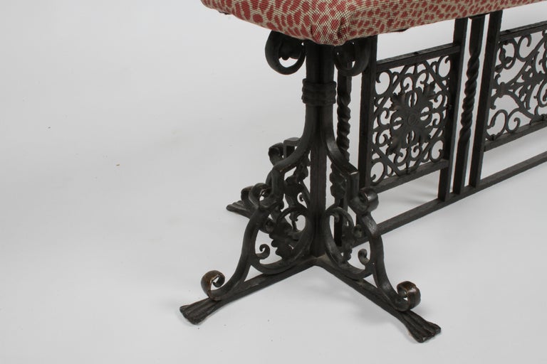 Signed Oscar Bach Large Ornate Lion Head with Scrolls Bronze and ...