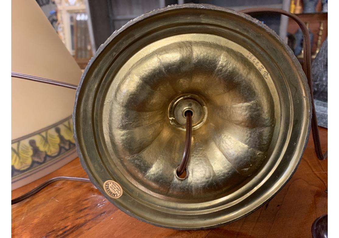 Signed Pairpoint Lamp With Pairpoint Reverse Painted Seville Shade For ...
