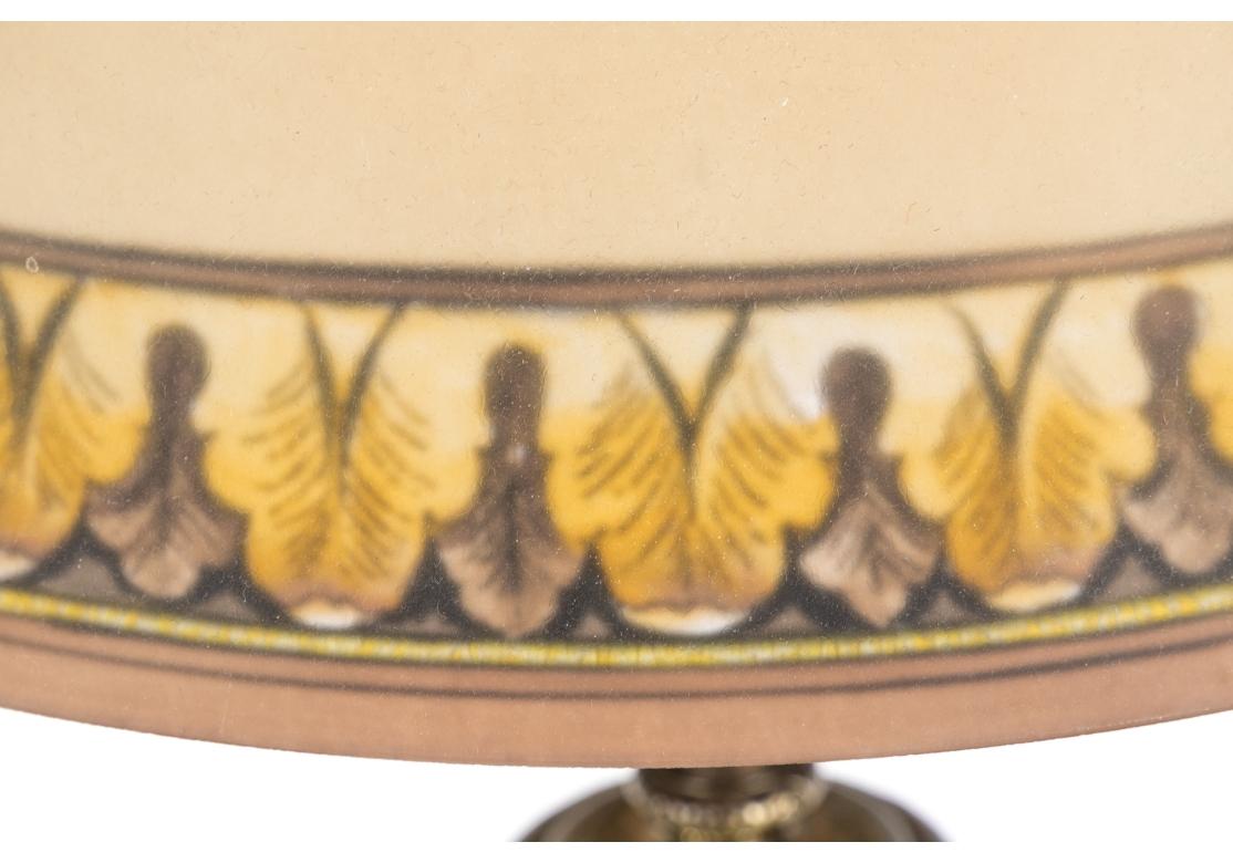Signed Pairpoint Lamp With Pairpoint Reverse Painted Seville Shade For ...